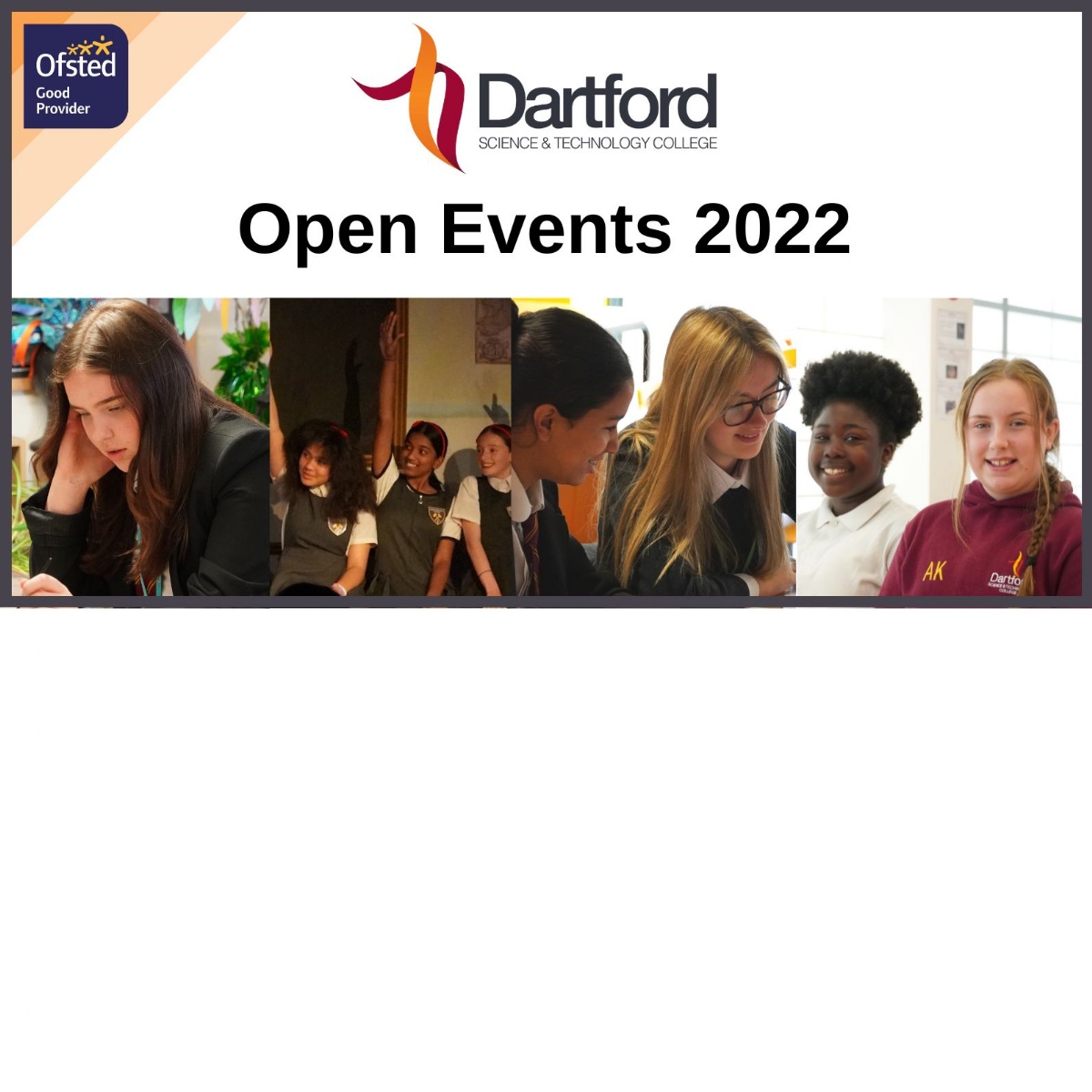 Dartford Science & Technology College - DSTC Open Events 2022